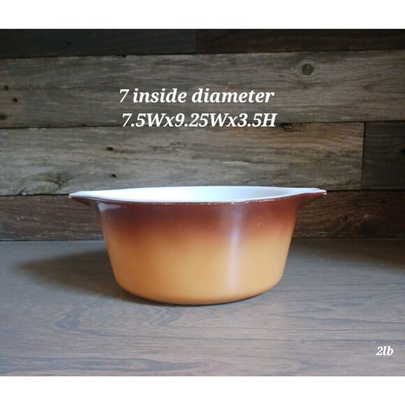 Pyrex | Kitchen | Vintage Pyrex 12 Quart 474b Old Orchard Brown ...